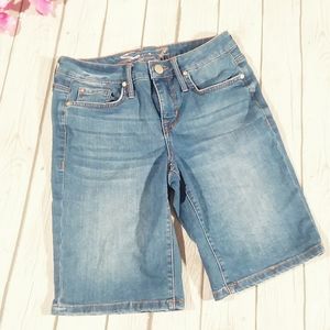 Seven7 | Shorts | 7 Seven Jean Shorts Bermuda Denim Wide Leg | Poshmark